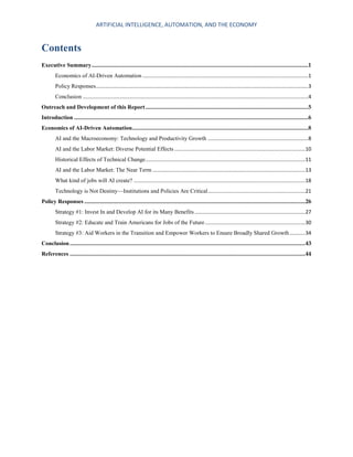 Artificial Intelligence Automation Economy | PDF