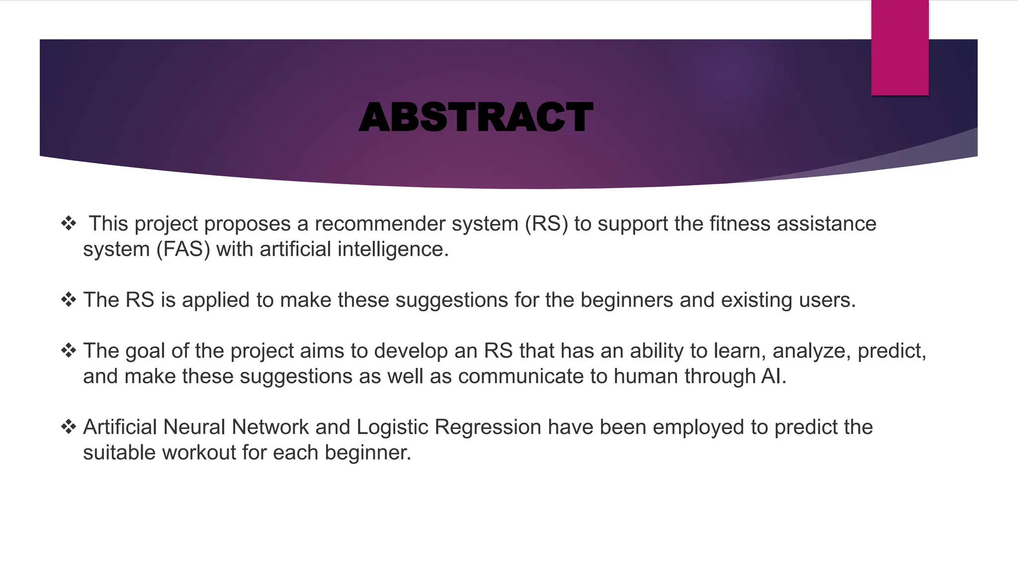 Artificial-Intelligence-based-Recommender-System-for-Fitness-Assistance-System.pptx