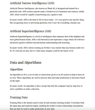 Artificial Intelligence Glossary of Terms - Part 1 (by JustAiNews) | PDF