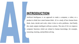 An Overview of Artificial intelligence (Part 1) | PPTX