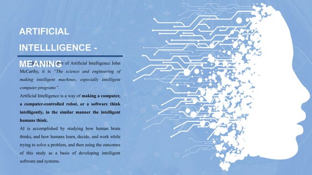 An Overview of Artificial intelligence (Part 1) | PPT