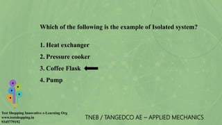 TNEB AE Applied Mechanics Practice Question Part 2 | PPT