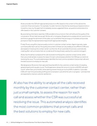 Artificial Intelligence in Financial Services: From Nice to Have to ...