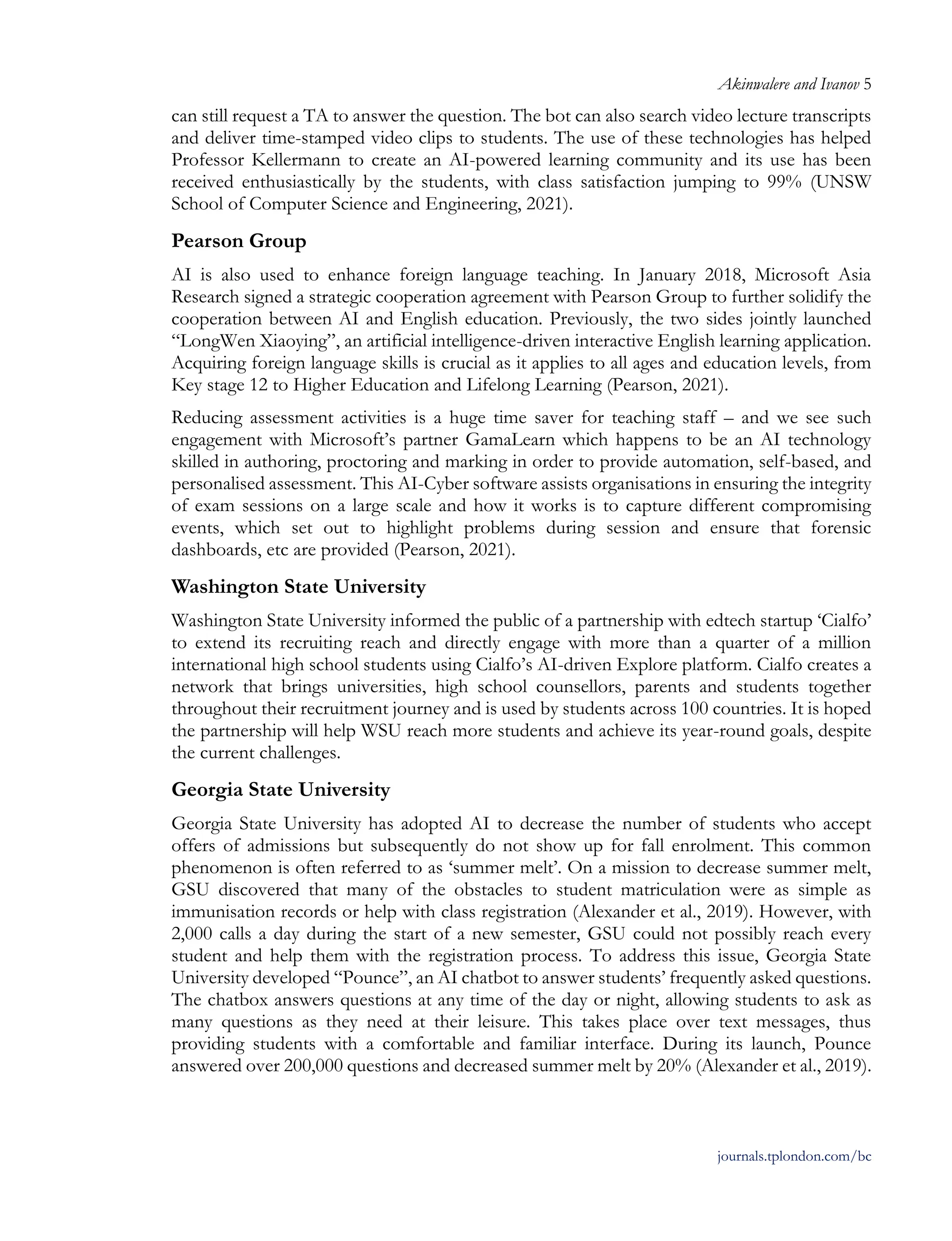 Artificial Intelligence In Higher Education Pdf