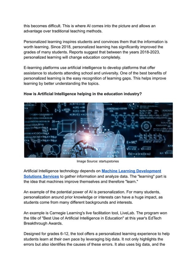 Artificial intelligence is transforming education | PDF