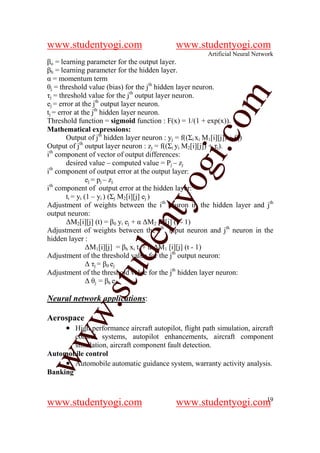 Artificial Neural Network Paper Presentation | PDF