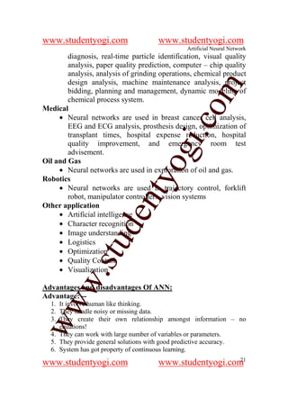 Artificial Neural Network Paper Presentation | PDF