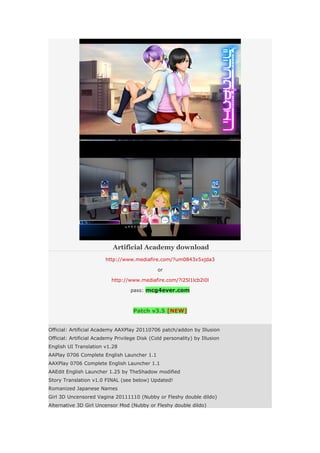 Artificial Academy Mods