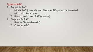 Artificial anterior chamber | PPTX