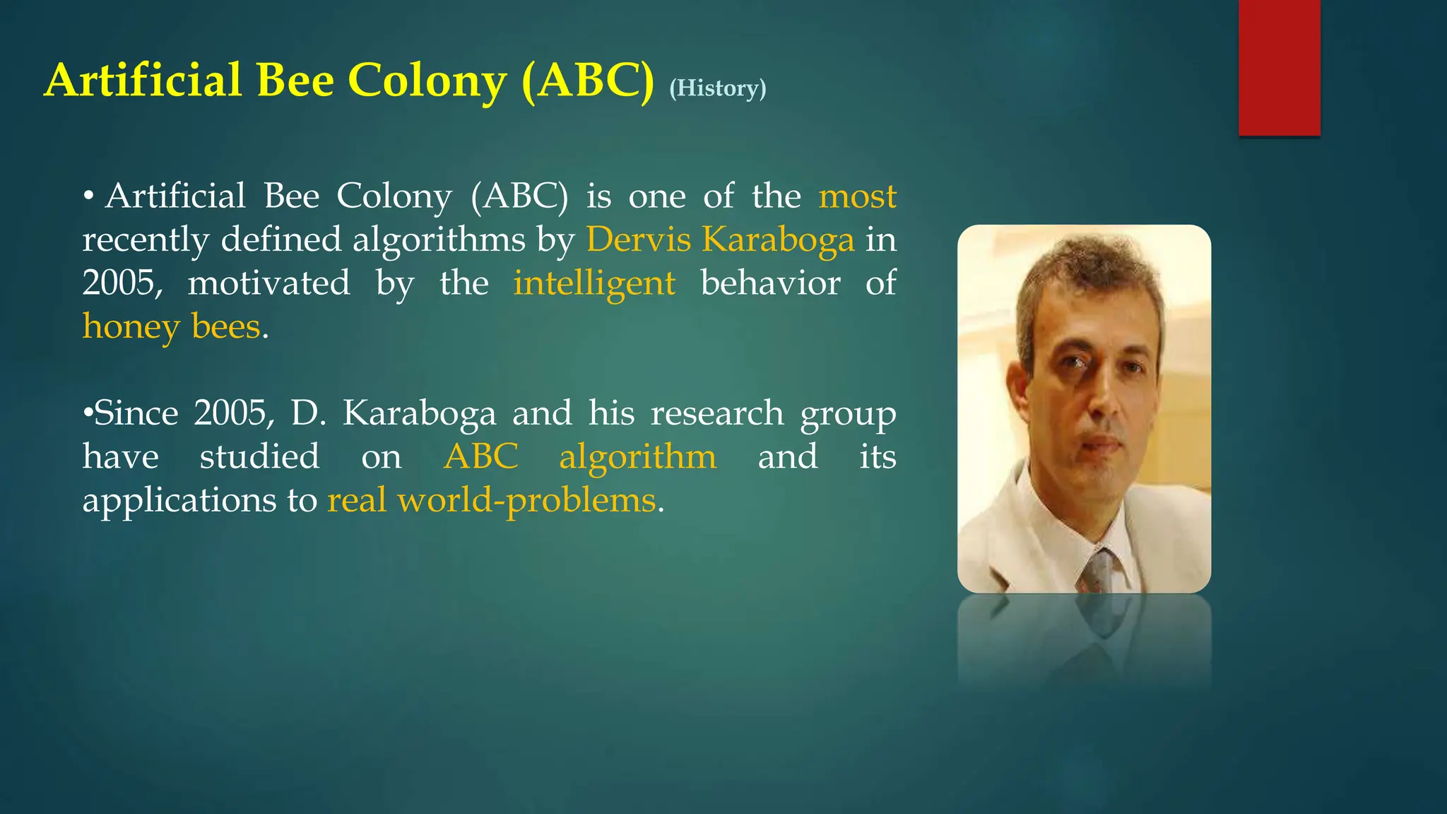 Artificial Bee Colony (ABC) (Swarm Intelligence) | PPT
