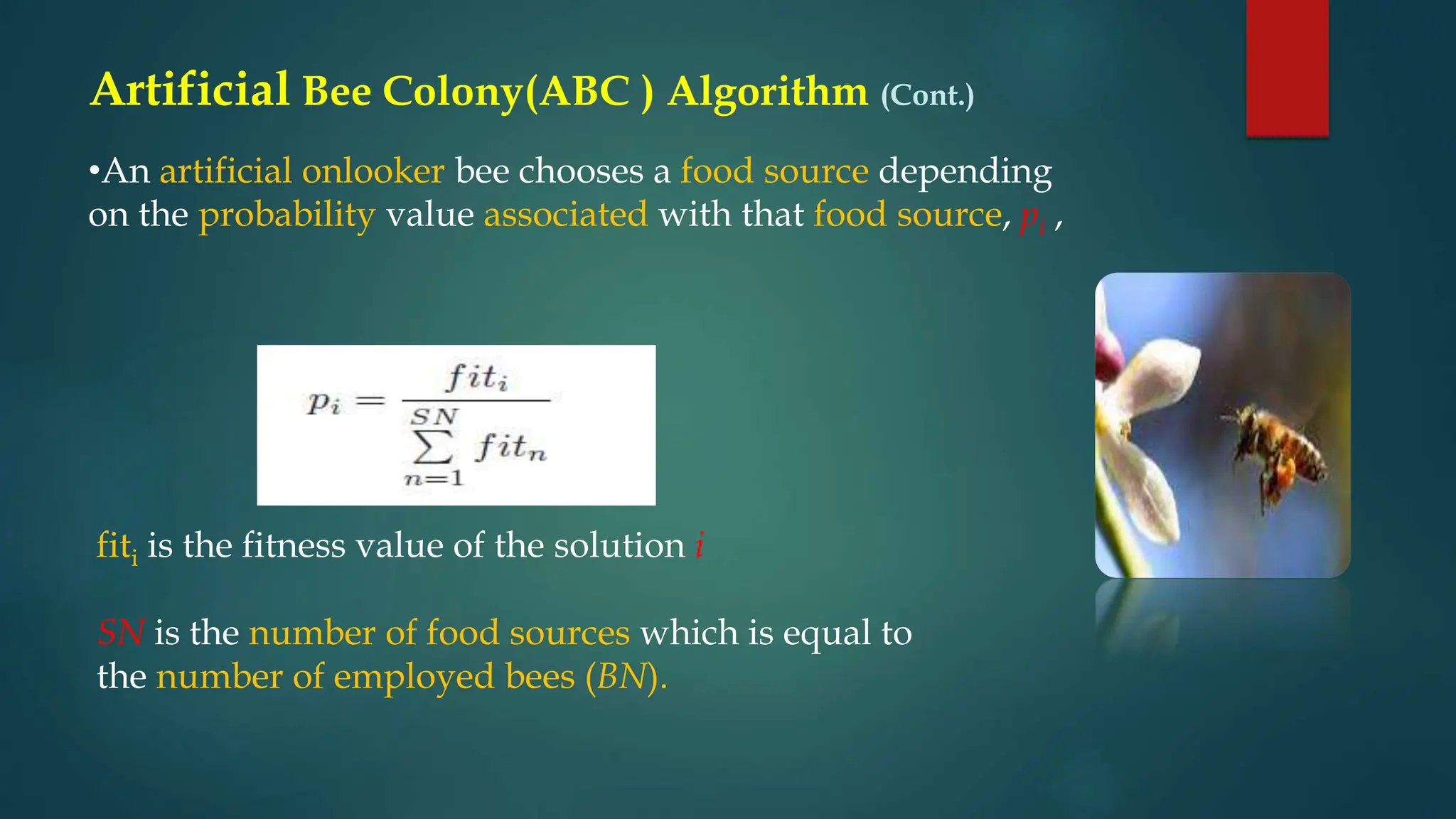 Artificial Bee Colony (ABC) (Swarm Intelligence) | PPT