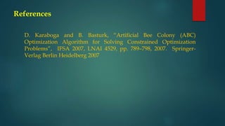 Artificial Bee Colony (ABC) (Swarm Intelligence) | PPT