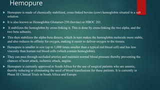 Artificial blood | PPTX