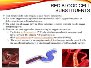 Artificial blood | PPTX