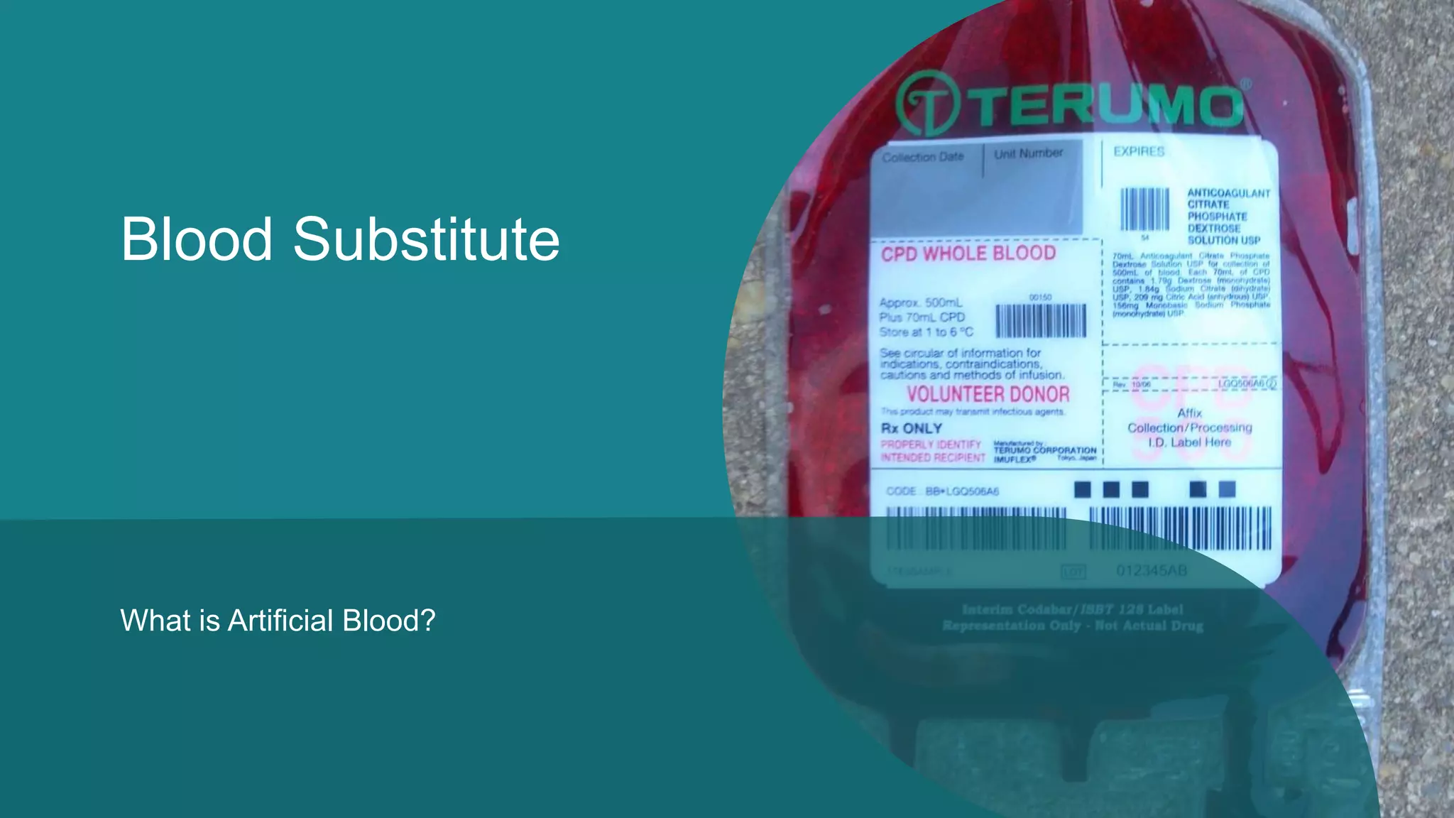 Artificial blood | PPTX