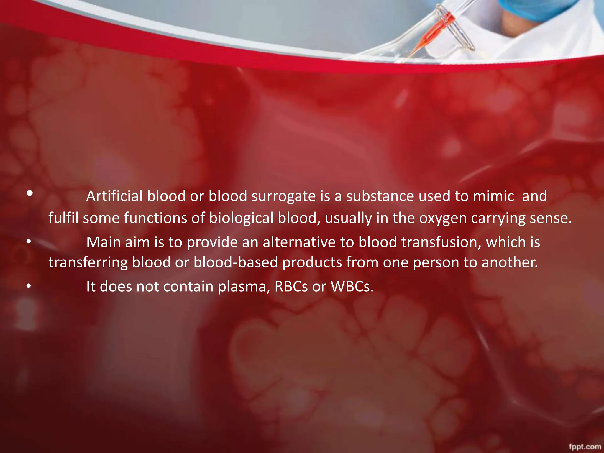 ARTIFICIAL BLOOD presentation to to.pptx