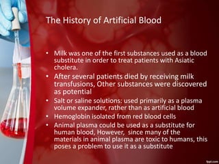 ARTIFICIAL BLOOD presentation to to.pptx