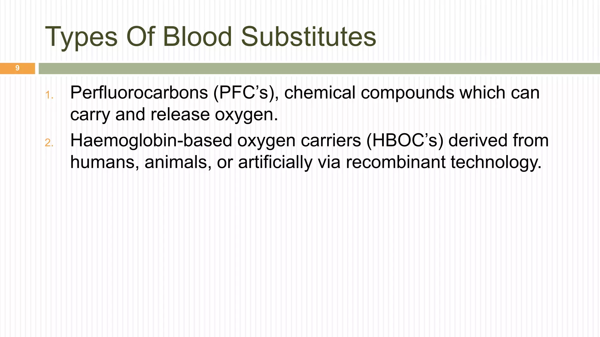 Artificial blood | PPTX