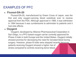 Artificial blood - PFC & HBOC | PPTX