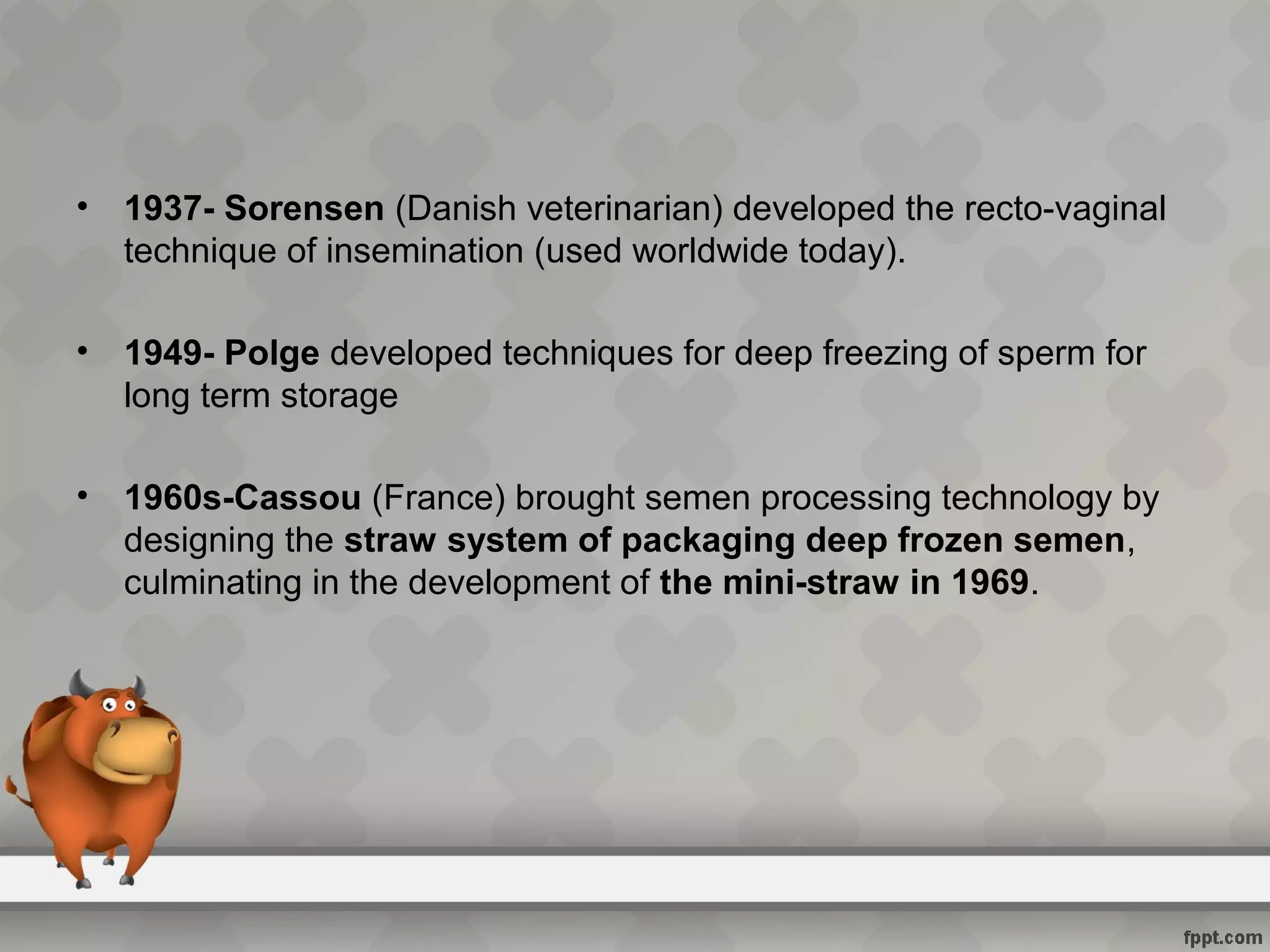 Artificial breeding methods | PPT