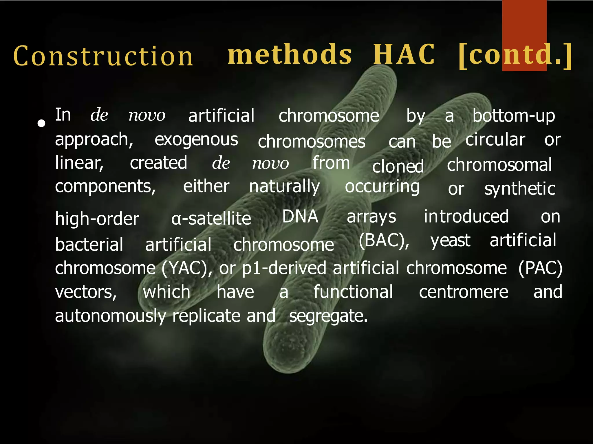 Artificial chromosome | PPTX
