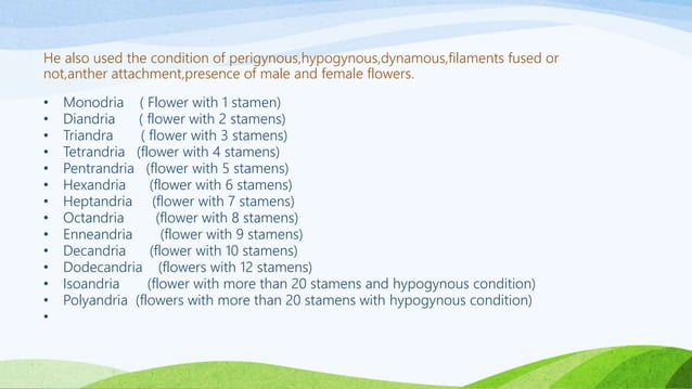 Artificial classification system | PPTX | Gardening | Home & Garden