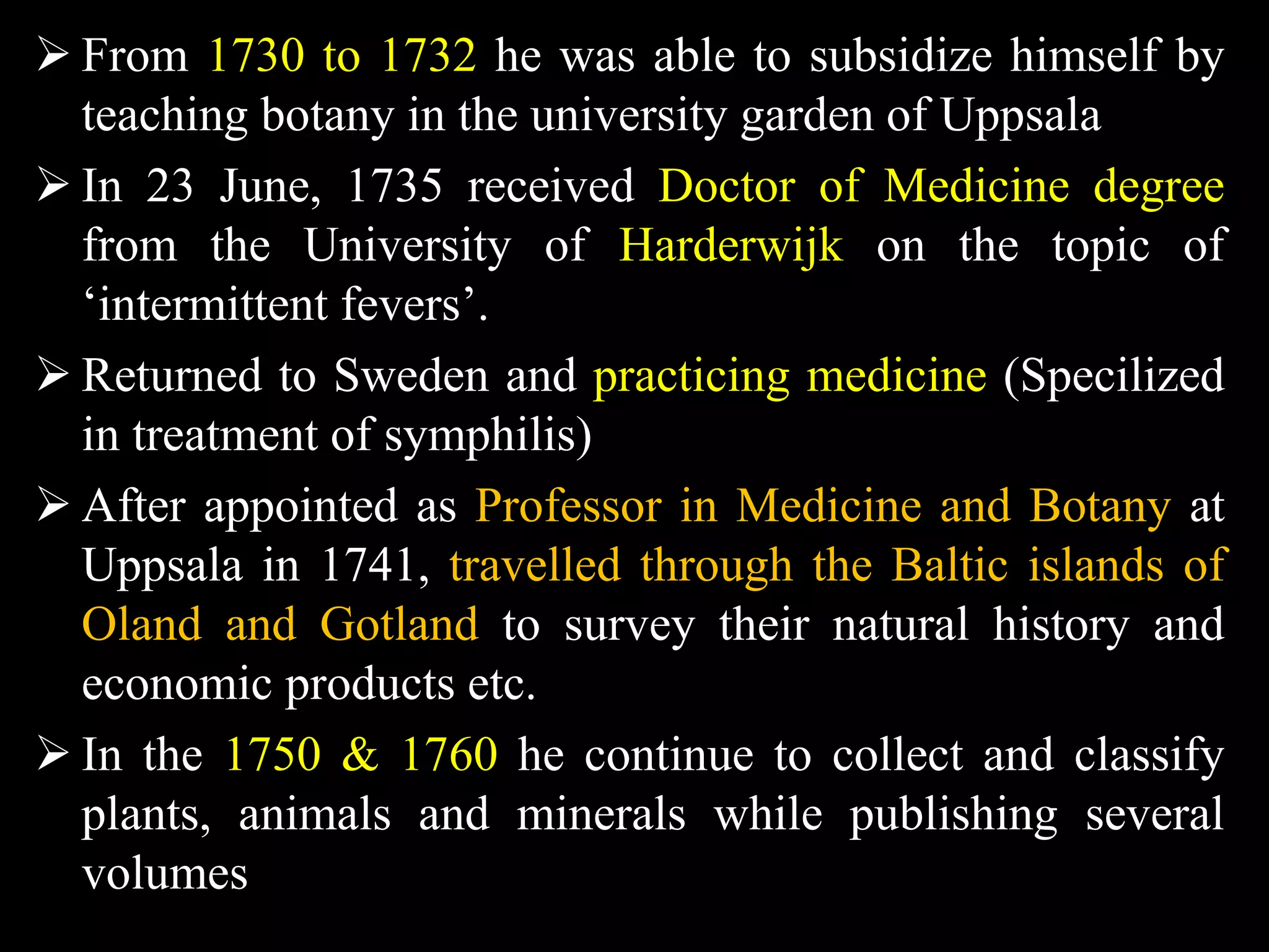 Artificial classification system- Carolus Linneaus | PPT