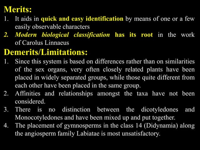 Artificial classification system- Carolus Linneaus | PPT | Gardening ...