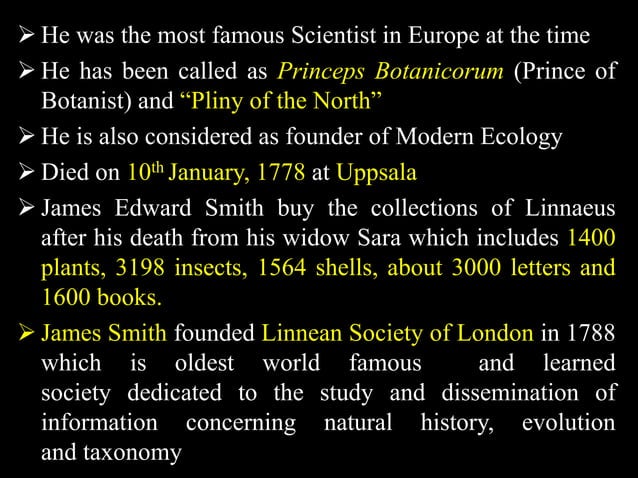 Artificial classification system- Carolus Linneaus | PPT | Gardening ...