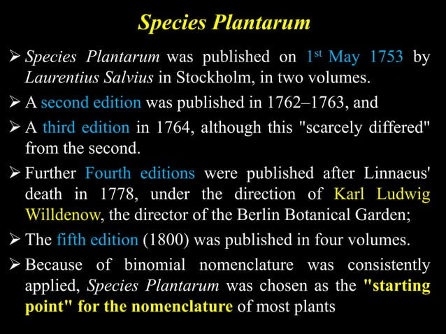 Artificial classification system- Carolus Linneaus | PPT | Gardening ...