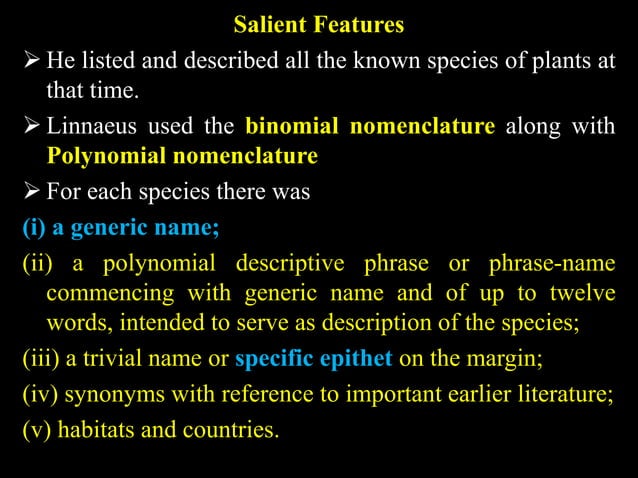 Artificial classification system- Carolus Linneaus | PPT | Gardening ...