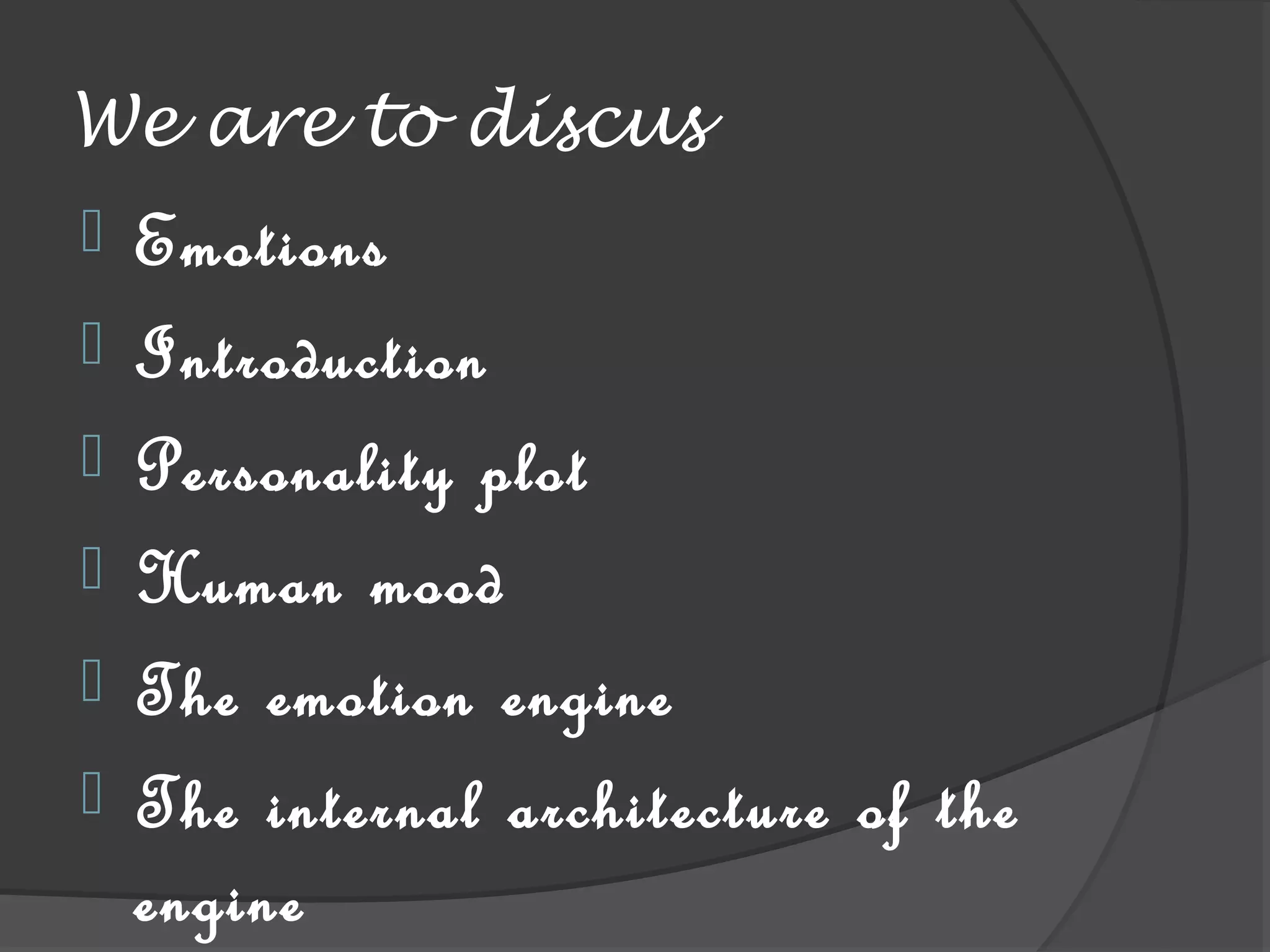 Artificial emotion engine (1) | PPT