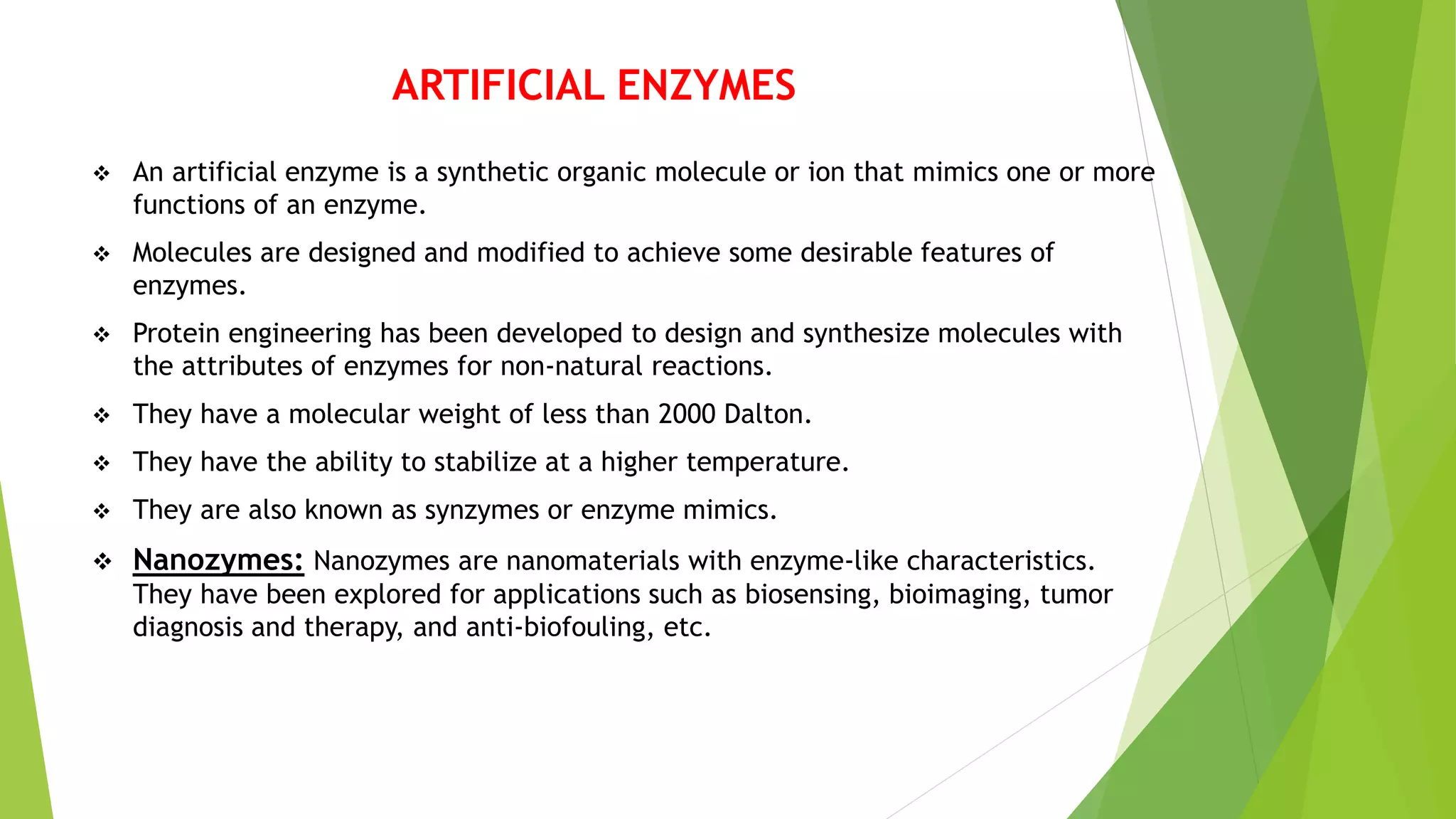 Artificial enzymes presentation.pptx
