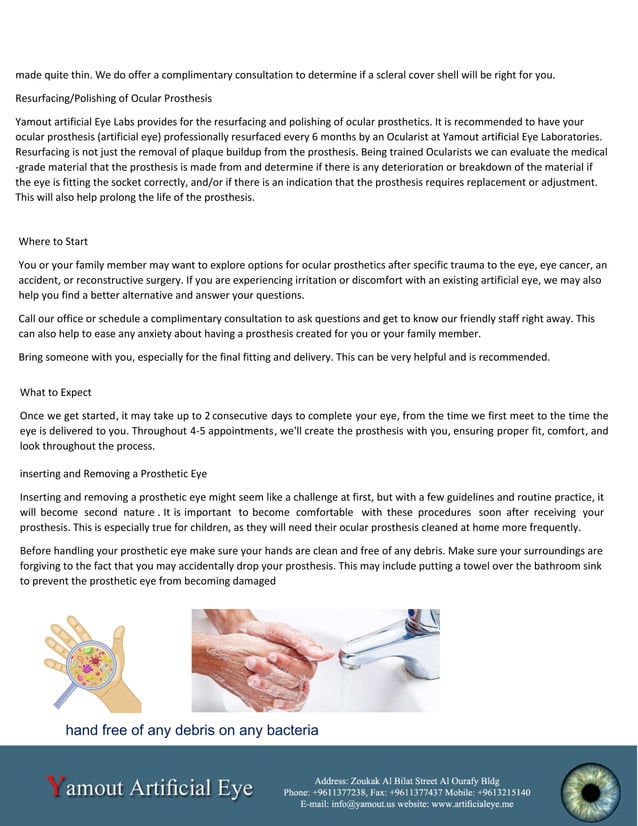 Yamout Artificial eye | PDF