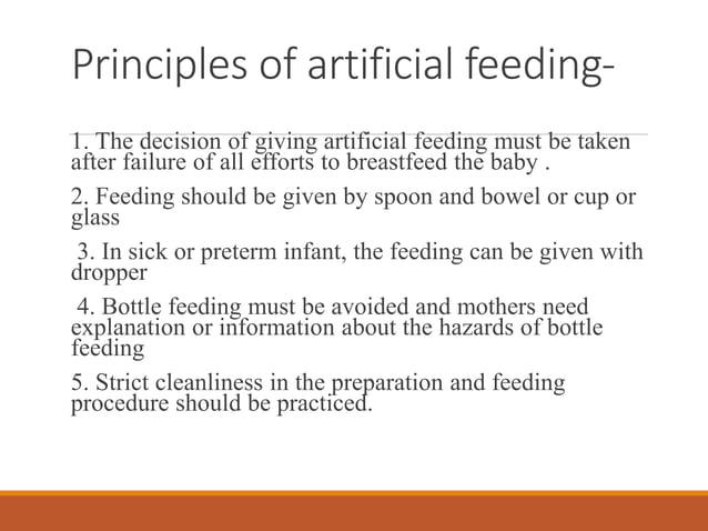 ARTIFICIAL FEEDING.pptx | Pregnancy | Reproductive Health