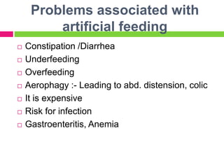 ARTIFICIAL FEEDING (2) child health nursing | PPTX