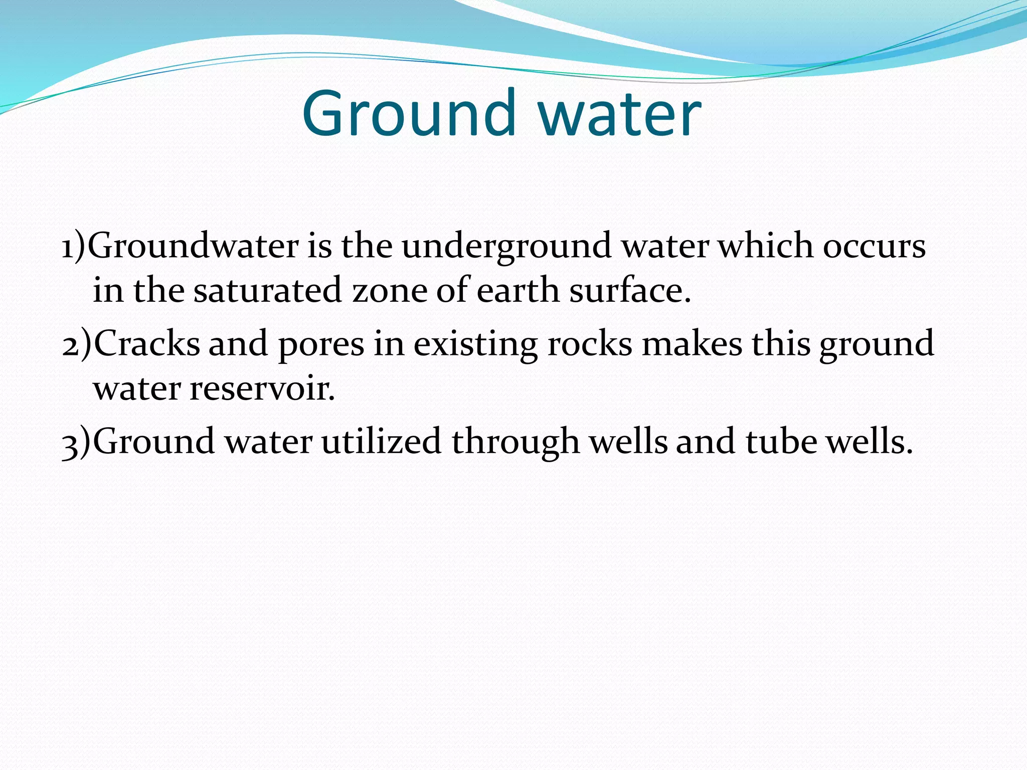 Artificial ground water recharge | PPTX