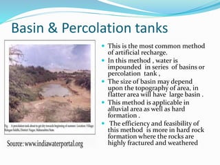Artificial ground water recharge | PPTX