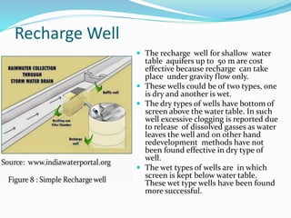 Artificial ground water recharge | PPTX