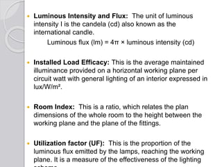 Artificial illumination and night lighting | PPTX