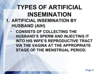 Artificial insemination | PPTX