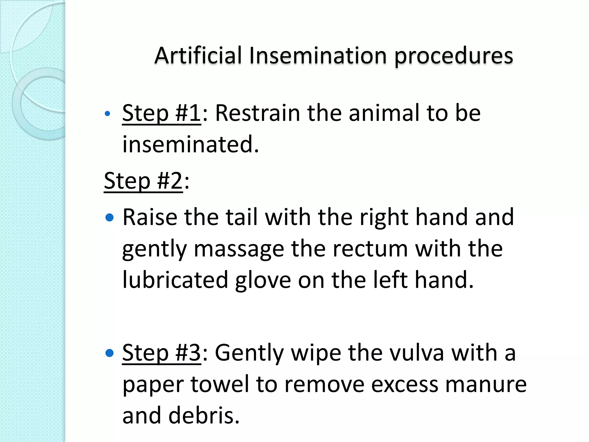 Artificial insemination in cattle | PPTX