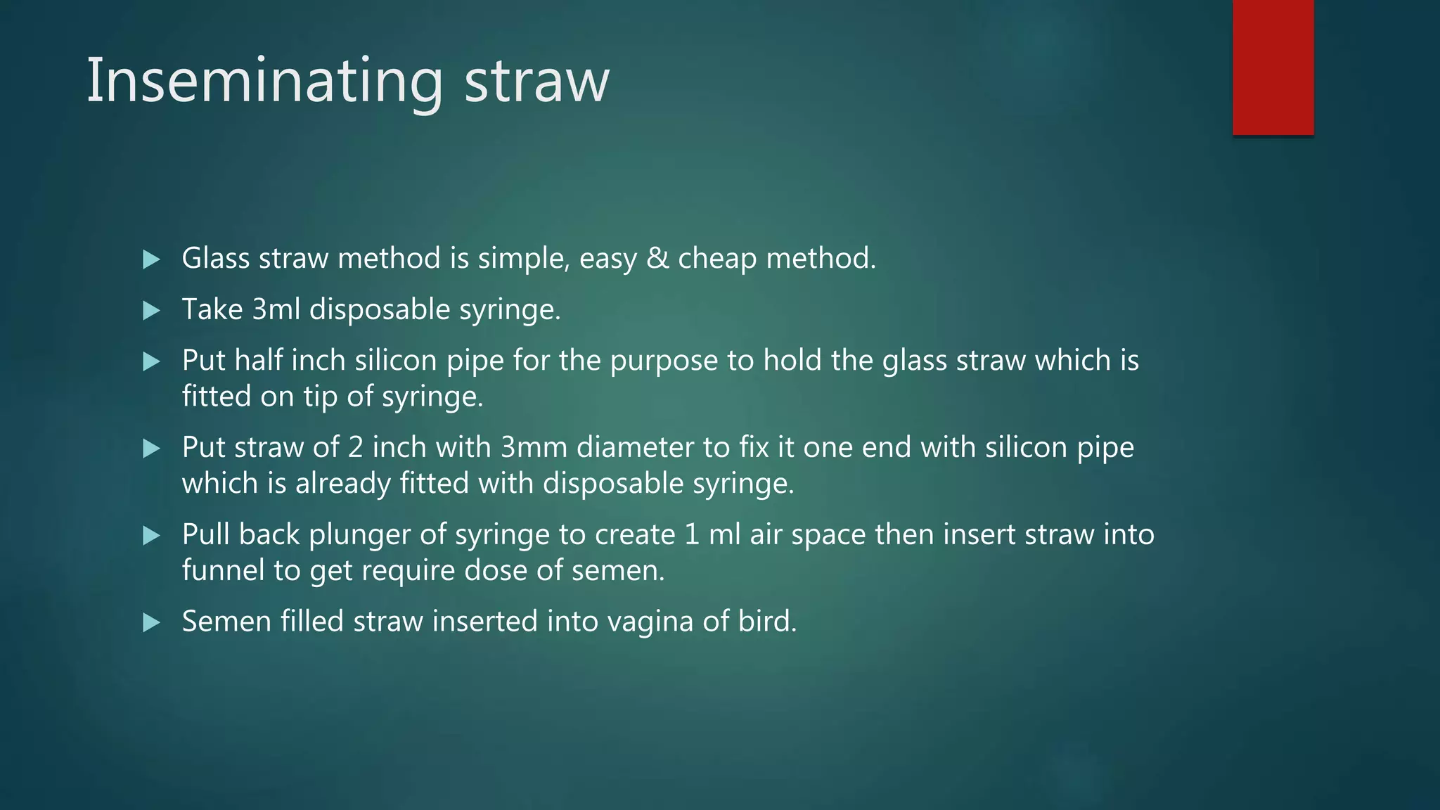 Artificial insemination in Poultry | PPTX