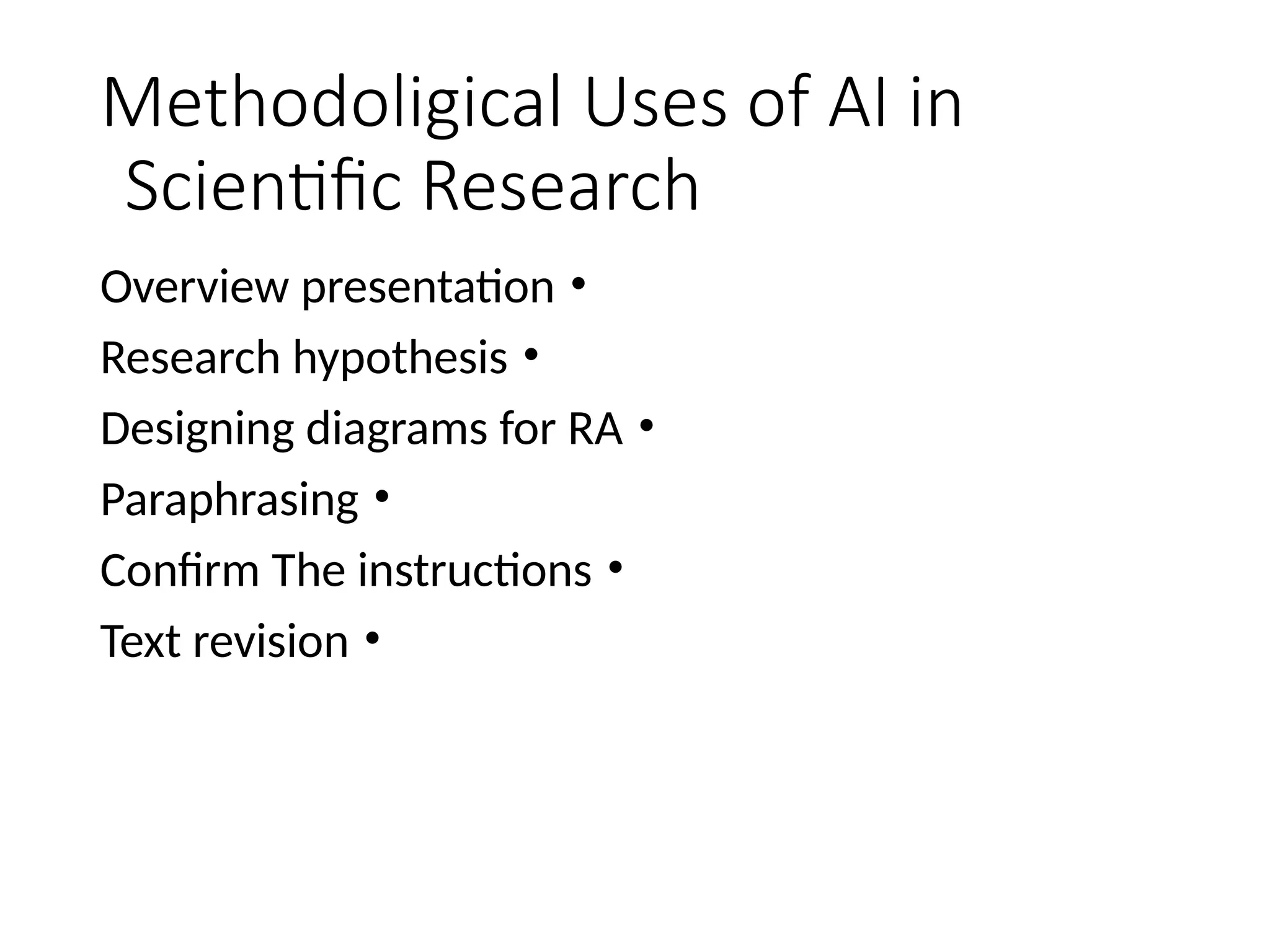 Artificial Intelligence in Scientific Research | PPTX