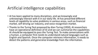 Artificial Intelligence and Robotics | PPTX