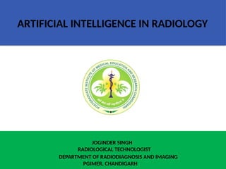 artificial intelligance in radiology by joginder.pptx | Artificial ...