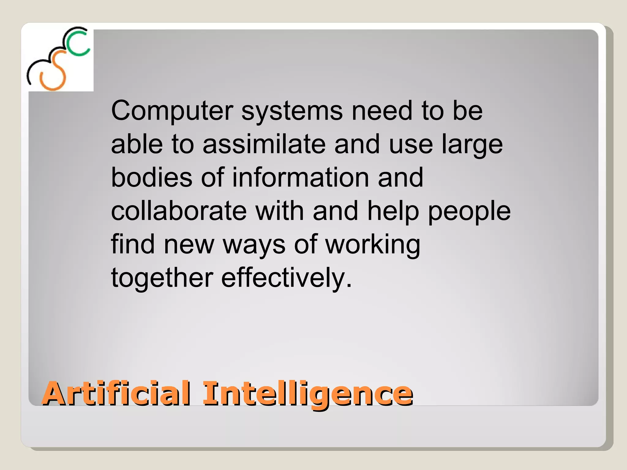 What is Artificial Intelligence? | PPT