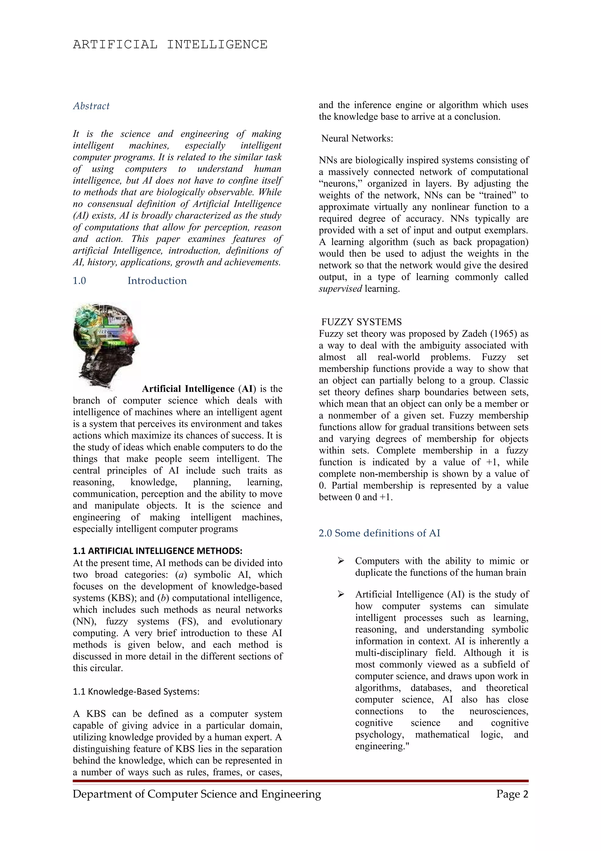 Artificial intelligence | DOC