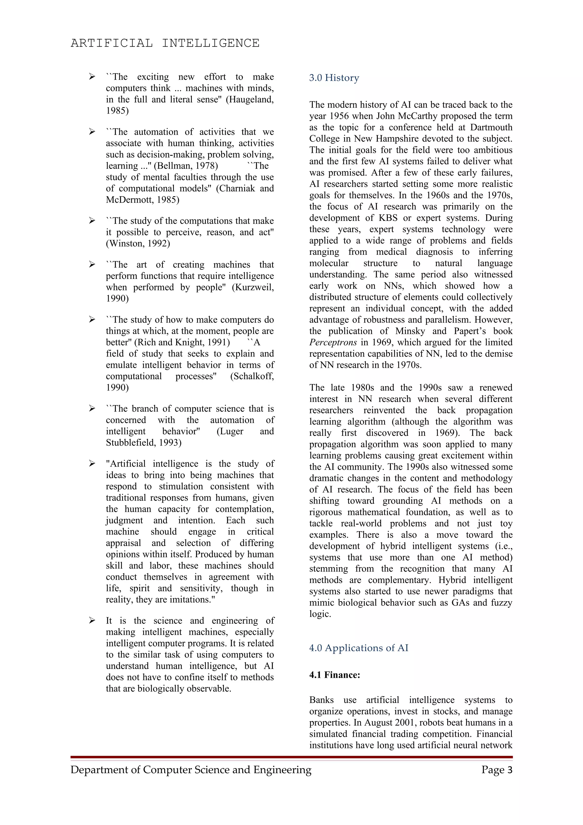 Artificial intelligence | DOC