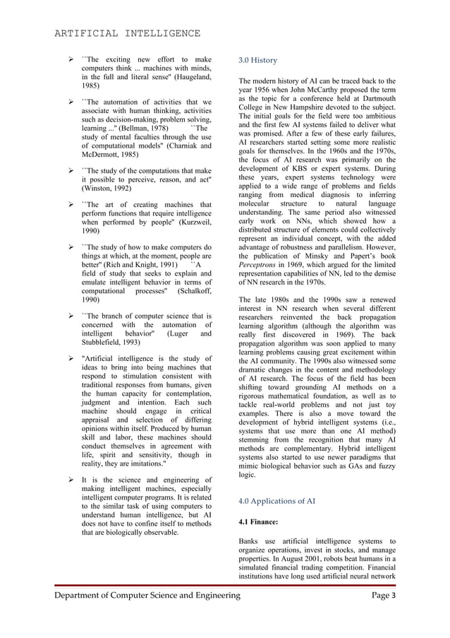 Artificial intelligence | DOC